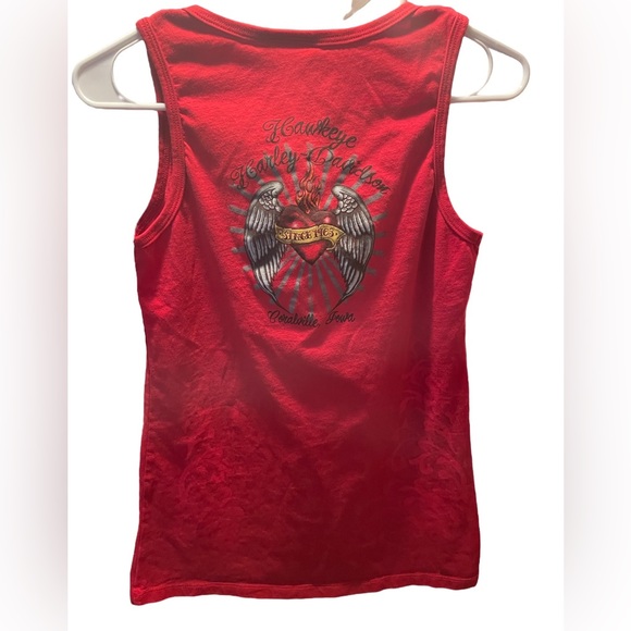 Harley-Davidson | Tops | Nwot Ruby Red Harley Davidson Razor Back Tank ...